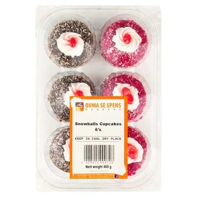 Ouma Se Spens Snowballs Cupcakes 6 Pack | PnP