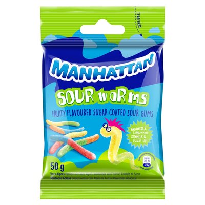 Mister Sweet Sour Glow Worms 125g | PnP