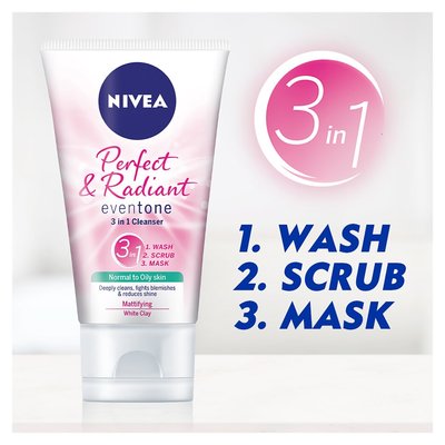Nivea Perfect & Radiant 3in1 Scrub 150ml | PnP