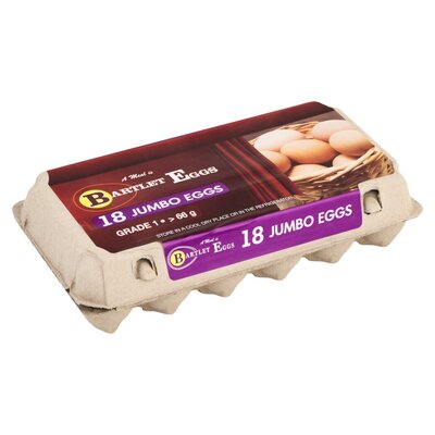 Bartlet Jumbo Eggs 18 Pack | PnP