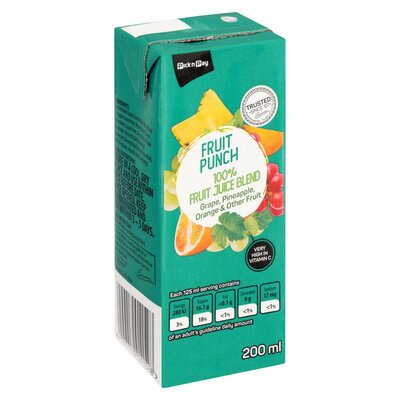 PnP Long Life Fruit Punch Juice 200ml | Smart Price Specials | PnP Home