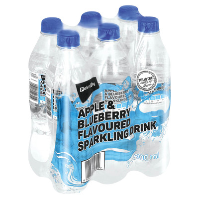 PnP Apple & Blueberry Flavoured Sparkling Drink 500ml x 6 | PnP
