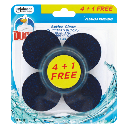 Duck Action Clean Toilet Block Blue Multipack 5 Pack | PnP