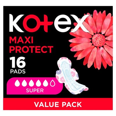Kotex All Nighter Maxi Thick Pads With Wings 16 Pack | PnP