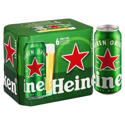 Heineken Lager Can 6 x 500ml | Smart Price Specials | PnP Home