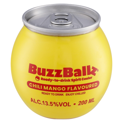 Buzz Ballz Chili Mango Flavoured Ready To Drink Spirit Cooler 200ml | PnP
