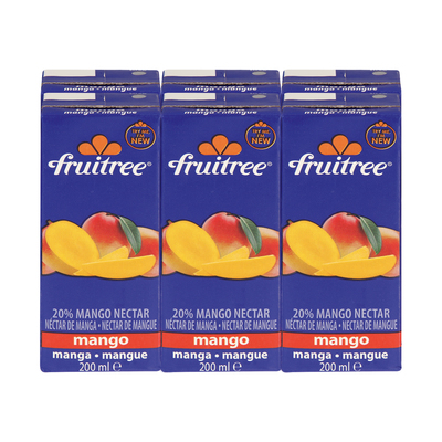 Fruitree Long Life Mango Fruit Juice Nectar 200ml x 6 | PnP