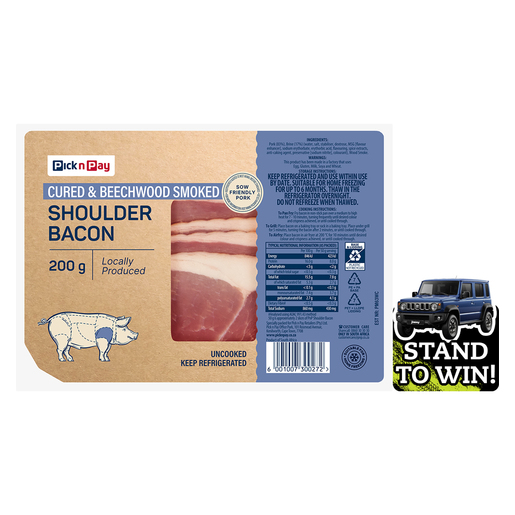 PnP Shoulder Bacon 200g | PnP