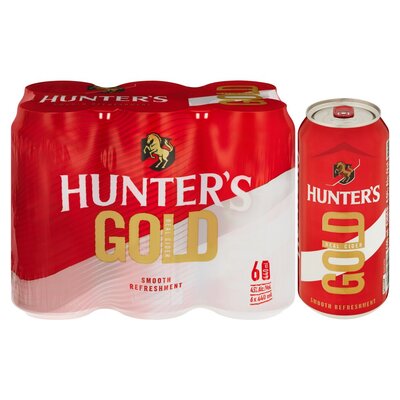 Hunters Gold Cider Can 6 x 440ml | PnP