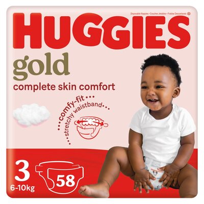 Huggies Gold Size 3 (5-7kg) Value Pack 58 Nappies | PnP