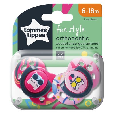 Tommee Tippee Closer To Nature Fun Soother 6-18 Months | Smart Price ...