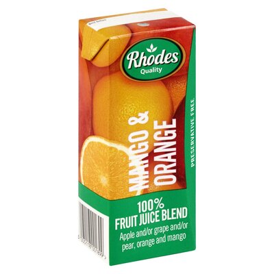 Rhodes Mango & Orange 100% Fruit Juice 200ml | PnP