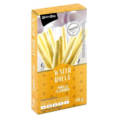 PnP Vanilla Flavoured Wafer Rolls 50g | PnP