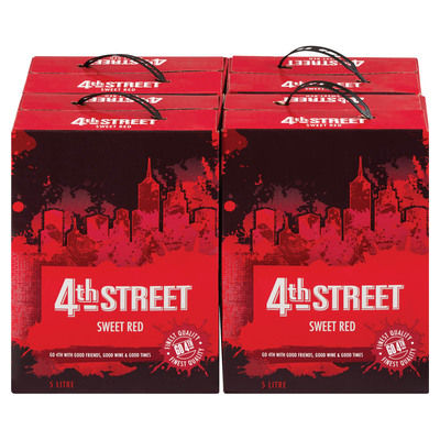 4Th Street Sweet Red Wine 5L x 4 | PnP