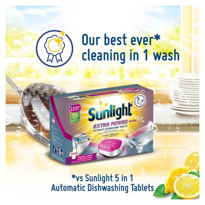 Sunlight Expert Extra Power Auto Dishwashing Tablets 23 Pack | PnP