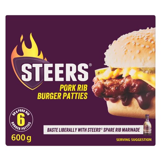 Steers Rib Burger Patties 600g | PnP