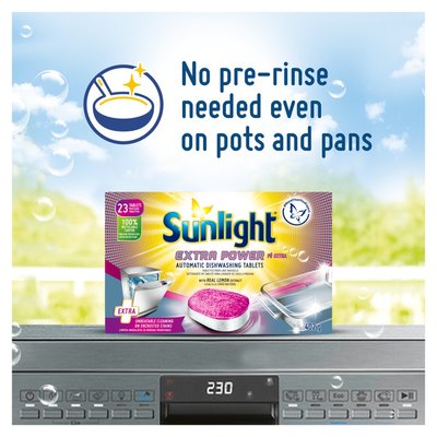 Sunlight Expert Extra Power Auto Dishwashing Tablets 23 Pack | Smart ...
