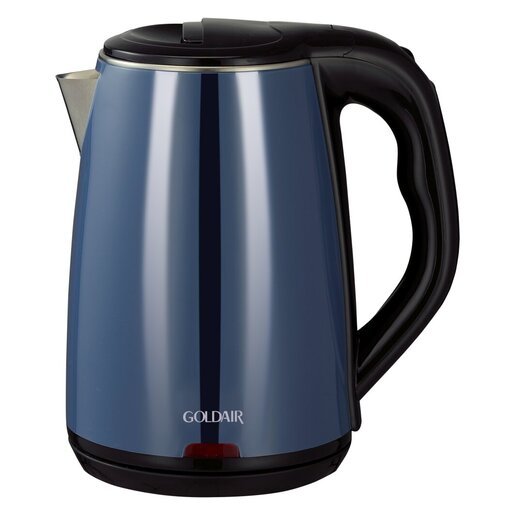 Goldair Blue Stainless Steel Deluxe Cool Touch Kettle 1.7L | Smart ...