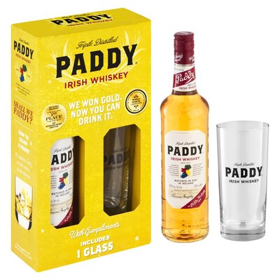 Paddy Irish Whiskey Gift Pack 750ml | PnP