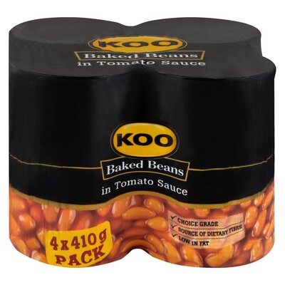 Koo Baked Beans in Tomato Sauce 4 x 410g | Smart Price Specials | PnP Home