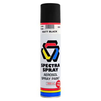 Spectra Spray Matt Black 300ml | PnP
