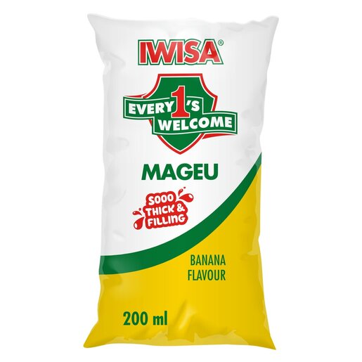 Iwisa Banana Flavoured Dairy Mageu 200ml | PnP