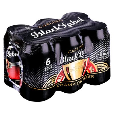 Carling Black Label Can 6 x 330ml | PnP