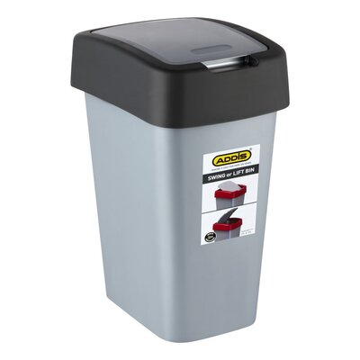 Addis Swing Bin 25L Pewter | PnP