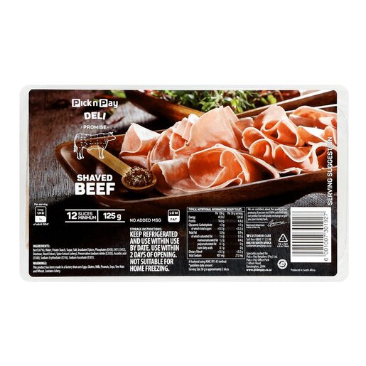 PnP Shaved Beef 125g | PnP