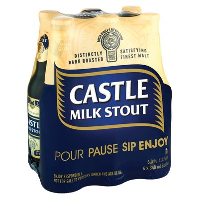 Castle Milk Stout NRB 6 x 340ml | PnP
