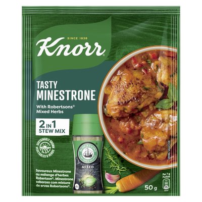 Knorr Tasty Minestrone Soup 2in1 Stew Mix with Robertsons Mixed Herbs ...