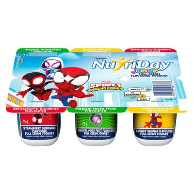Danone Nutriday Junior Full Cream Smooth Strawberry, Apricot ...