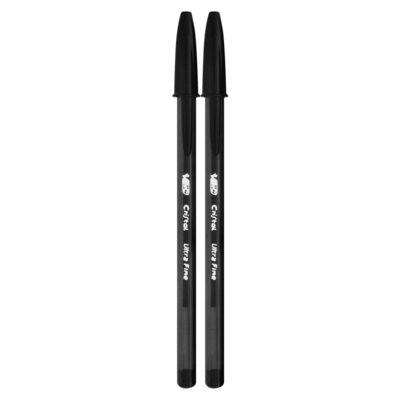 Bic Cristal Ultra Fine Ball Pen 2Up Black | PnP