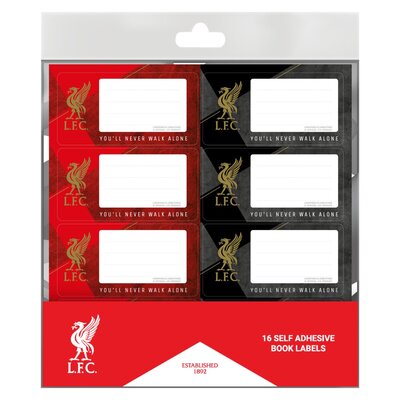 Liverpool Football Club Assorted Book Labels 16 Pack | PnP