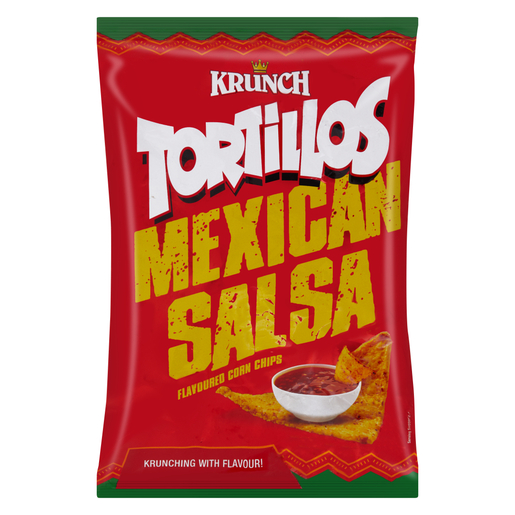 Krunch Tortillos Mexican Salsa Flavoured Corn Chips 20 x 145g | PnP