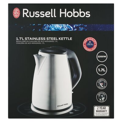 Russell Hobbs Kettle 1.7L Stainless Steel Cordless | PnP