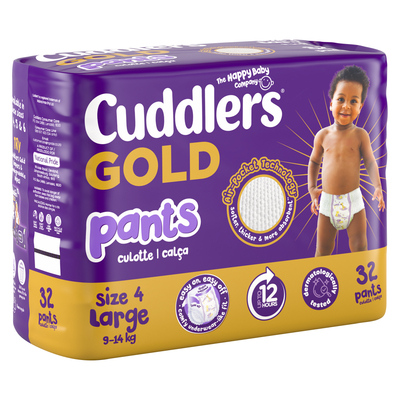 Cuddlers Gold Siize 4 Pants 32 Pack | PnP