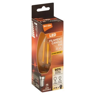 PnP 4w Small Edison Screw Candle Filament LED | Smart Price Specials ...