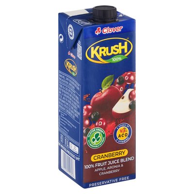 Clover Krush 100% Cranberry Fruit Juice UHT 1L | PnP