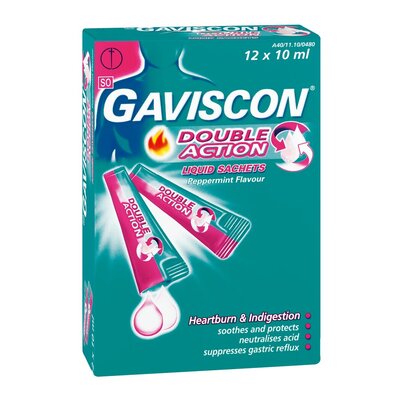 Gaviscon Double-Action Antacid Liquid Sachet 10ml | Smart Price ...