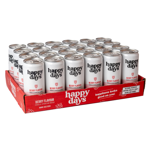 Happy Days Berry Flavour Can 24 x 300ml | PnP