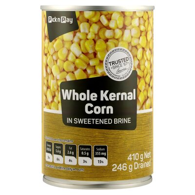 PnP Whole Kernel Corn 410g | PnP