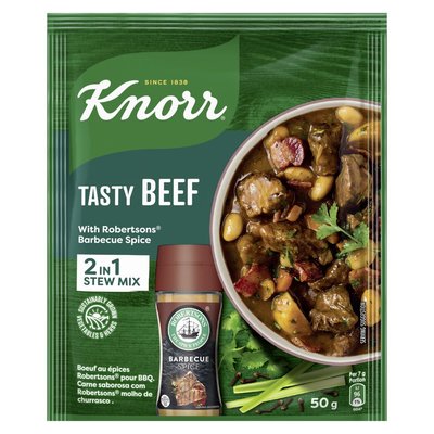 Knorr Tasty Beef 2in1 Stew Mix with Robertsons Barbecue Spice 50g | PnP
