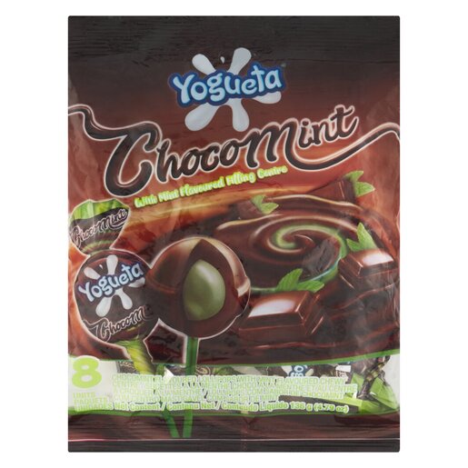 Yogueta Yogueta Chocomint Lollipops 8 Pack | PnP
