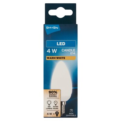 PnP 4w Warm White Small Edision Screw Led Candle | Smart Price Specials ...