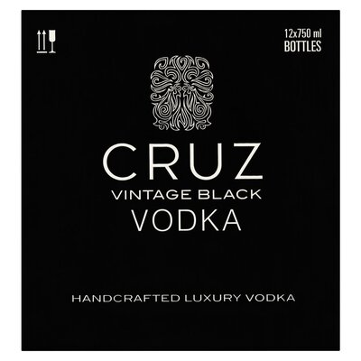 Cruz Vintage Black Vodka 750ml x 12 | PnP