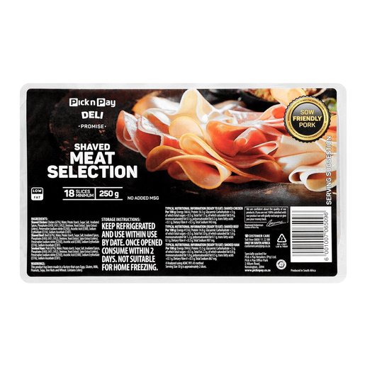 PnP Shaved Meat Selection 250g | Smart Price Specials | PnP Home