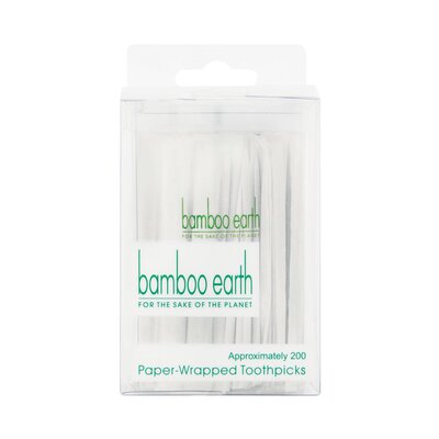 Bamboo Earth Wrapped Toothpicks 200 Pack | PnP