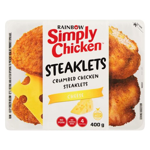 Rainbow Saucy Chicken Steaklets Cheese 400g | Smart Price Specials ...