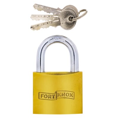 Fort Knox Brass Padlock Keyed Alike 50mm 3 Pack | PnP